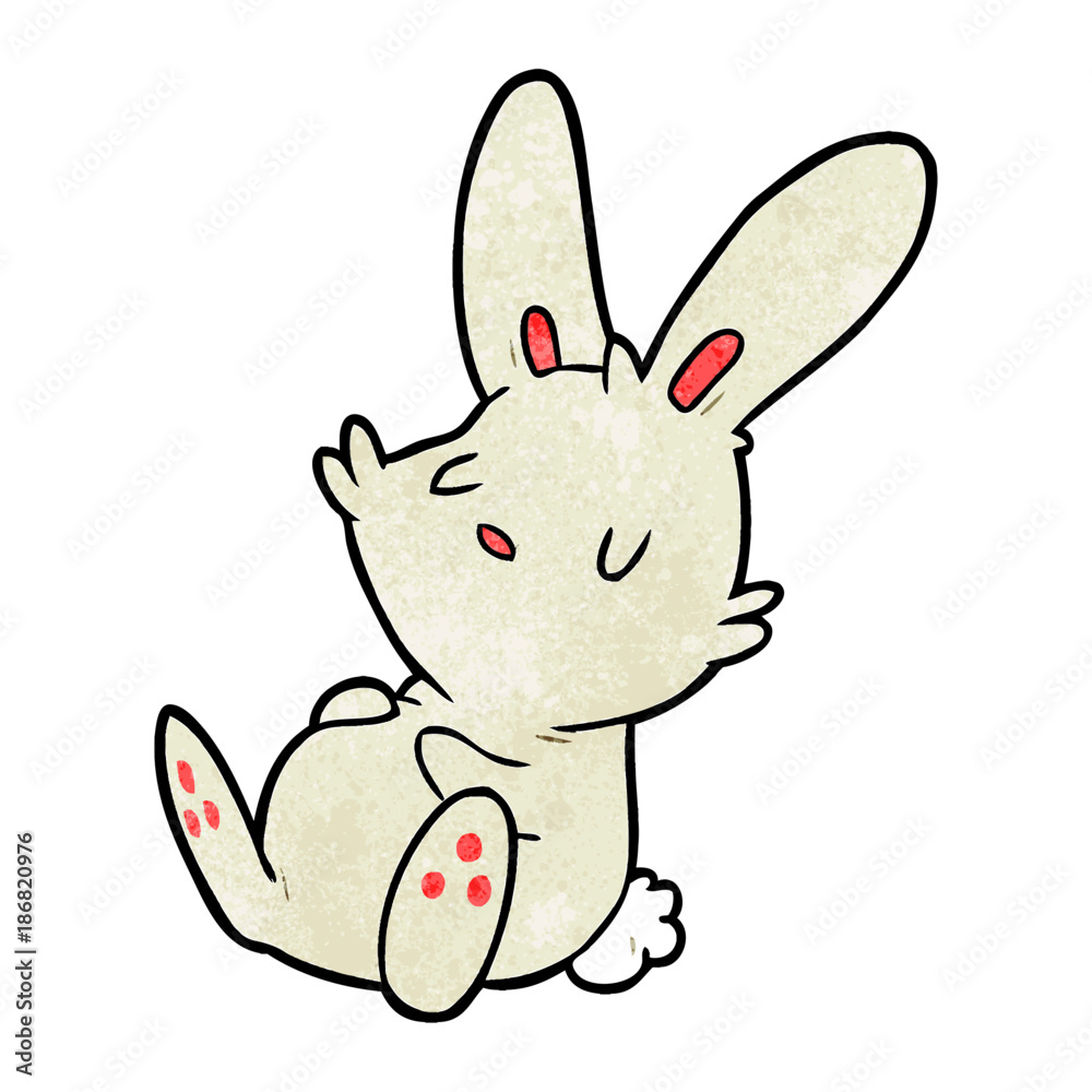 Cartoon Rabbit Sleeping