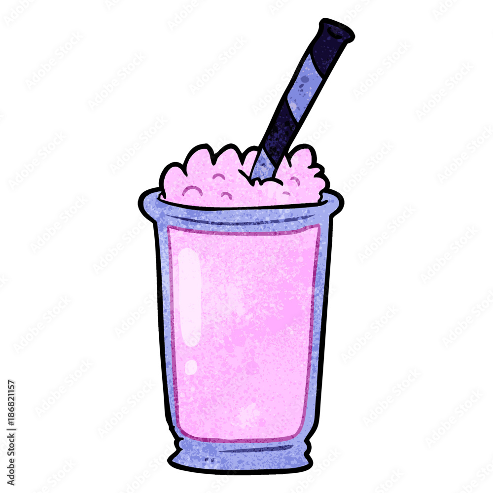 cartoon milkshake Stock Vector | Adobe Stock