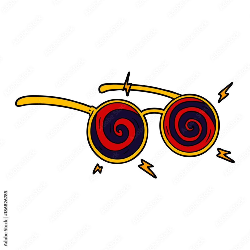 cartoon x-ray specs Stock Vector | Adobe Stock