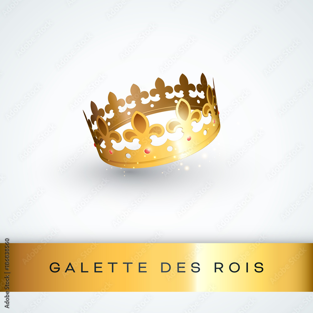 épiphanie galette des rois Stock Vector | Adobe Stock