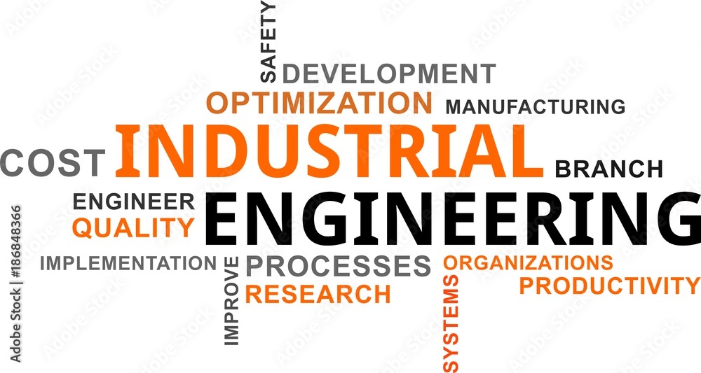 word cloud - industrial engineering Stock Vector | Adobe Stock