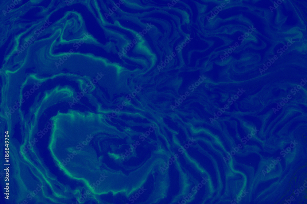 Suminagashi marble texture hand painted with indigo ink. Digital paper ...
