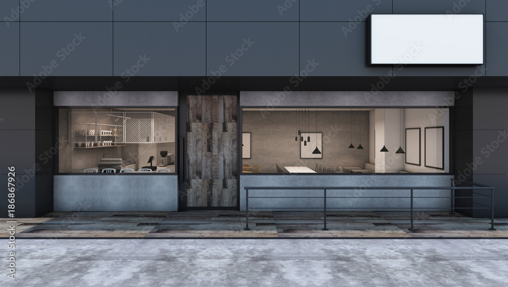 Modern Restaurant Storefront