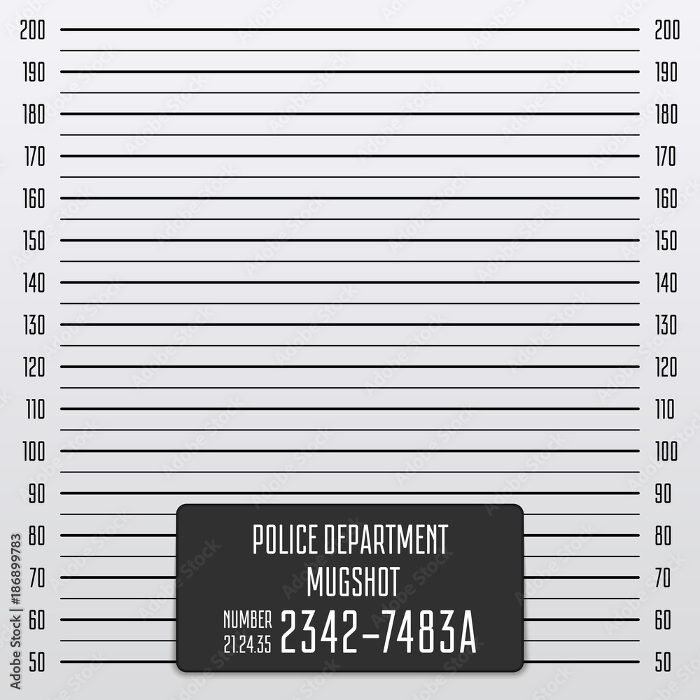 Police mugshot background. Stock Vector | Adobe Stock