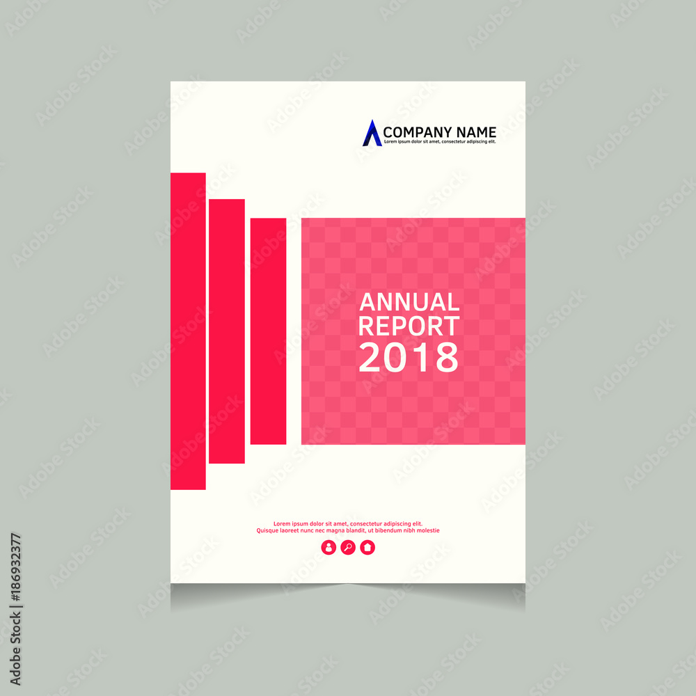 Annual report, flyer, presentation, brochure. Front page, book cover ...