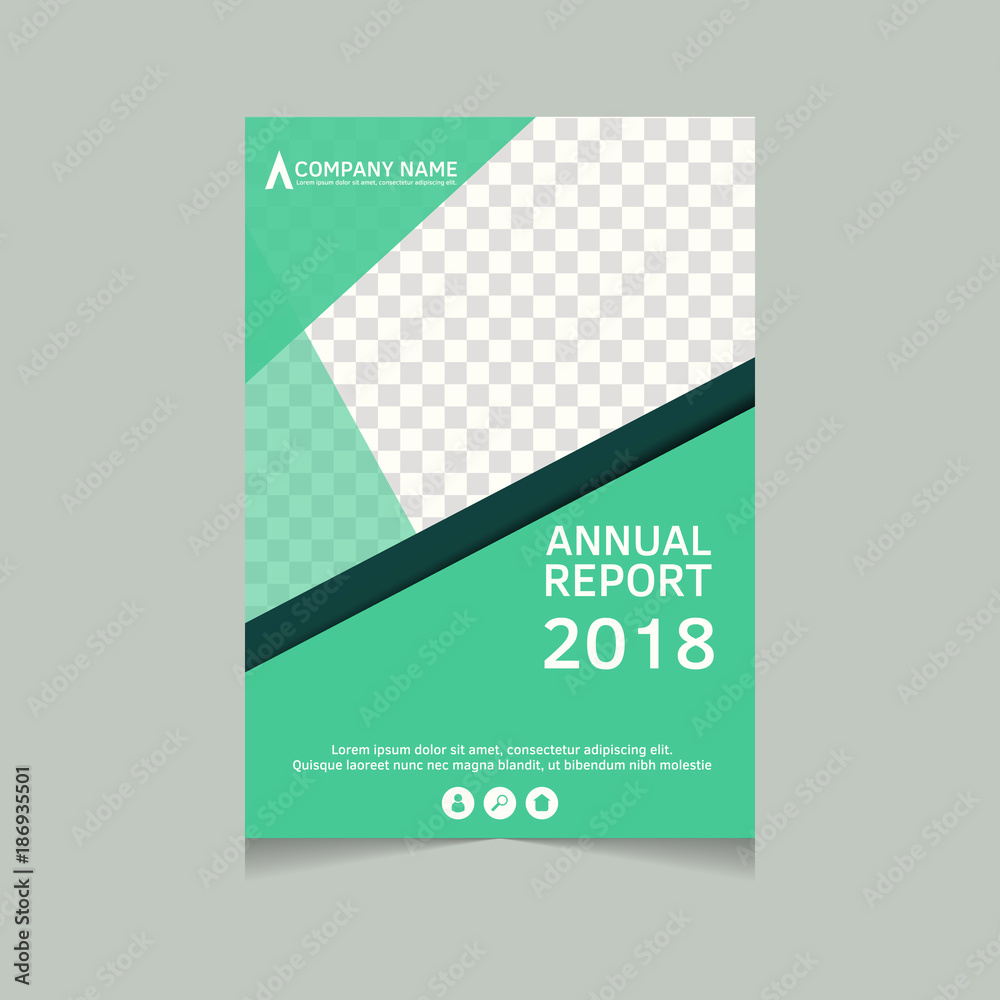 Annual report, flyer, presentation, brochure. Front page, book cover ...