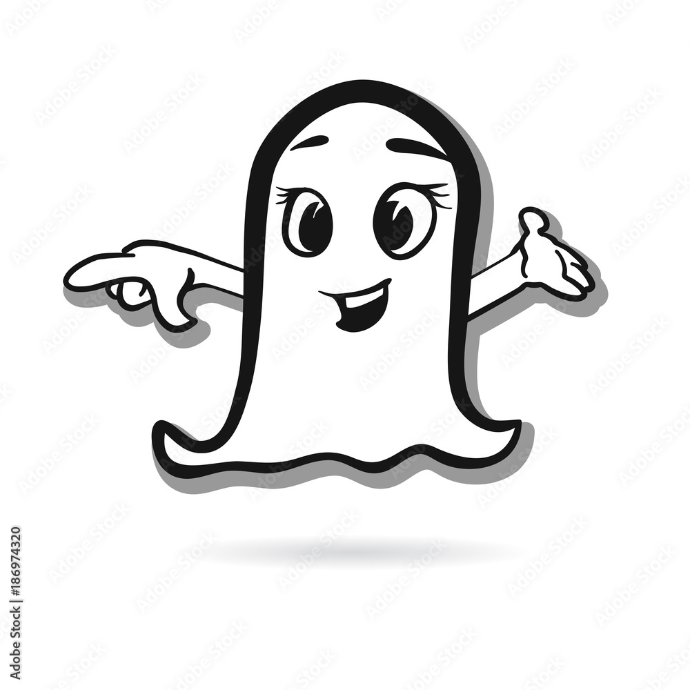 Pointing ghost vector design Stock-Vektorgrafik | Adobe Stock Pointing ghost vector design Stock-Vektorgrafik | Adobe Stock