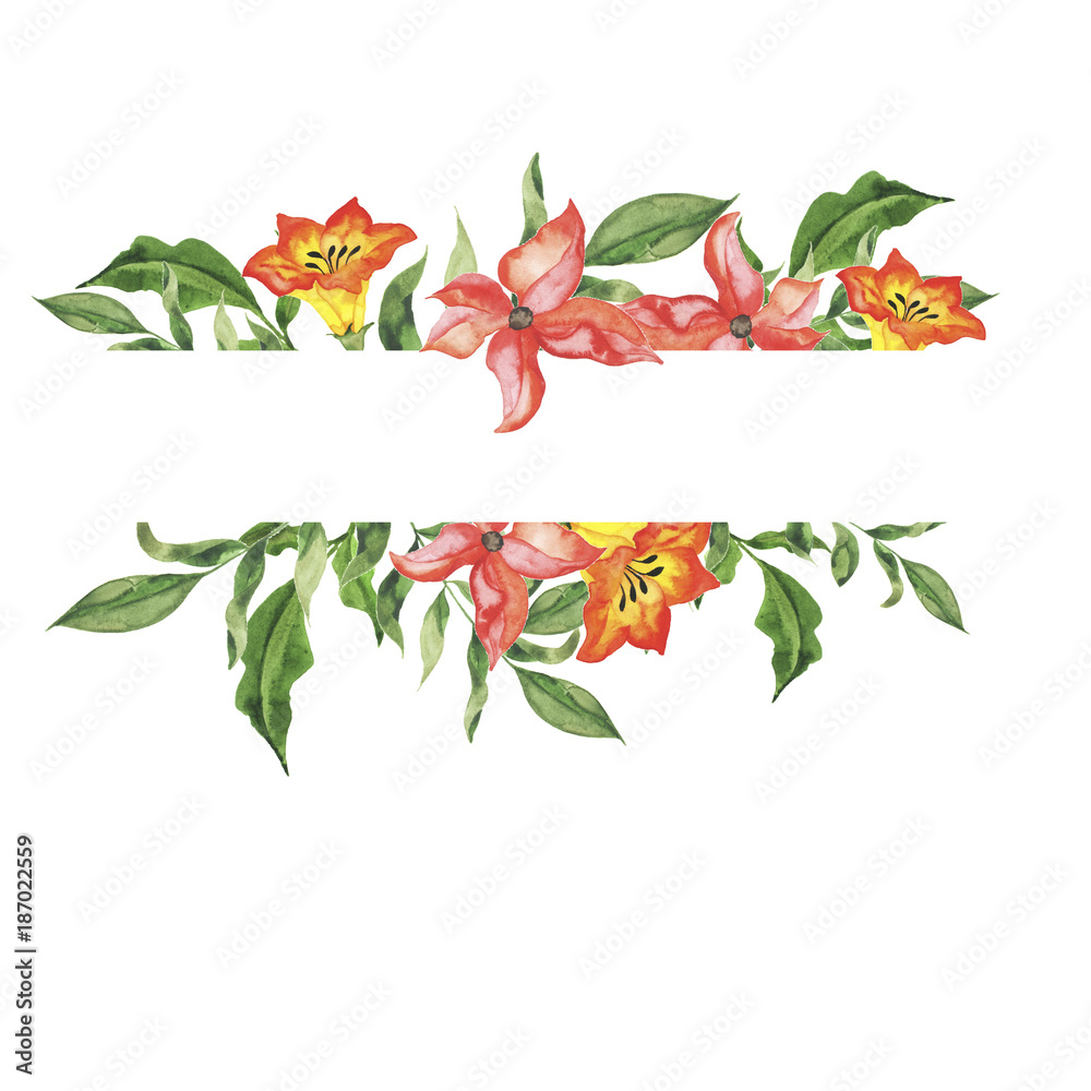 Red And Yellow Flower Logo