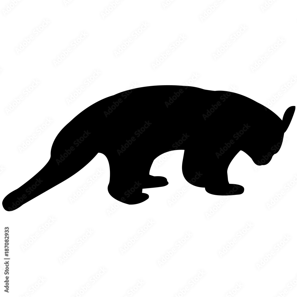 Red panda Silhouette Vector Graphics Stock Vector | Adobe Stock