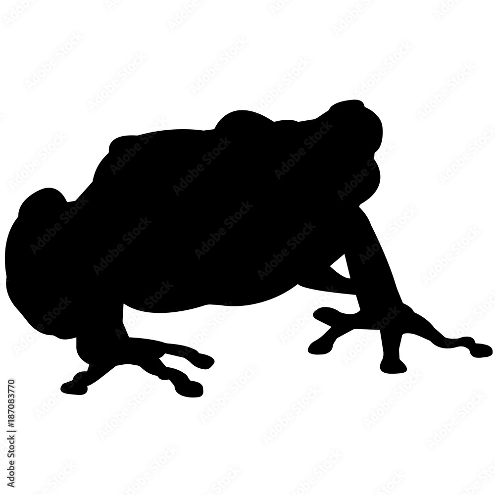 Tree frog Silhouette Vector Graphics Stock Vector | Adobe Stock