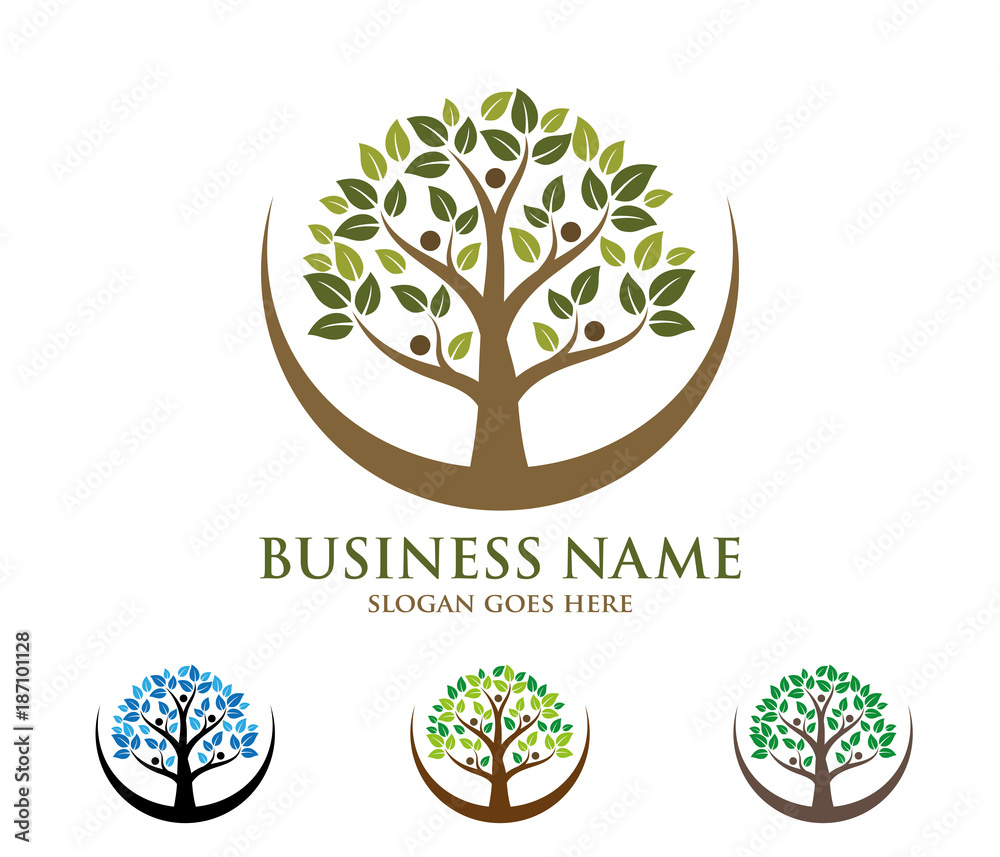 green community organization tree logo Stock Vector | Adobe Stock