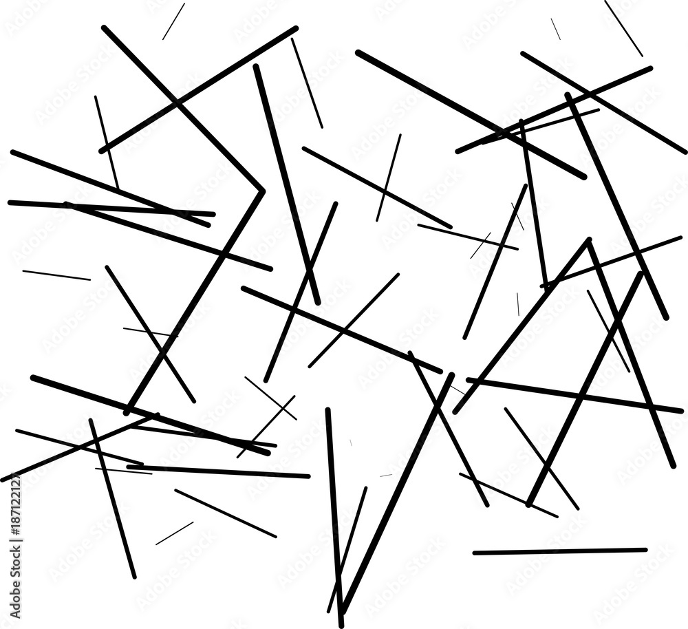 Abstract black lines pattern illustration Stock Vector | Adobe Stock