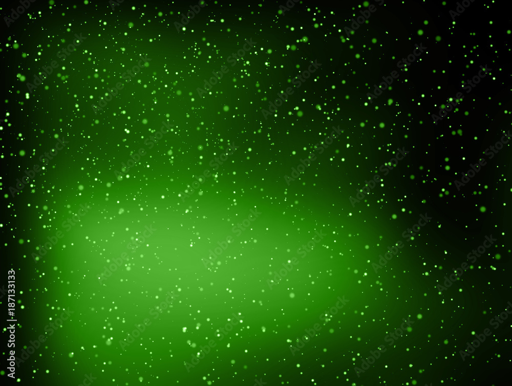 Abstract green stars space background. Stock Photo | Adobe Stock