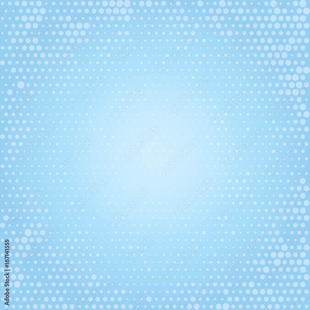 Blue dotted background. Vector modern background for posters, brochures ...