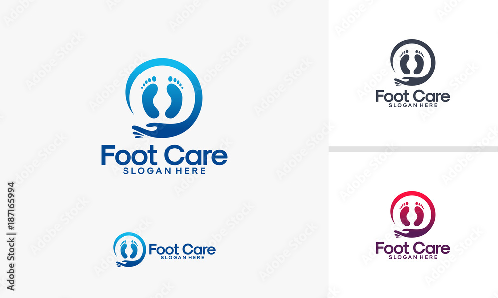 Foot Clinic logo designs, Foot Care logo designs vector Stock Vector ...