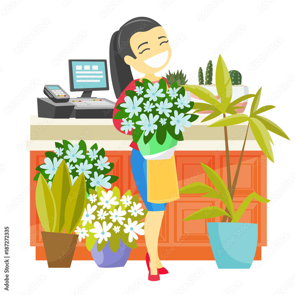 Customer Service Counter Clipart Flower