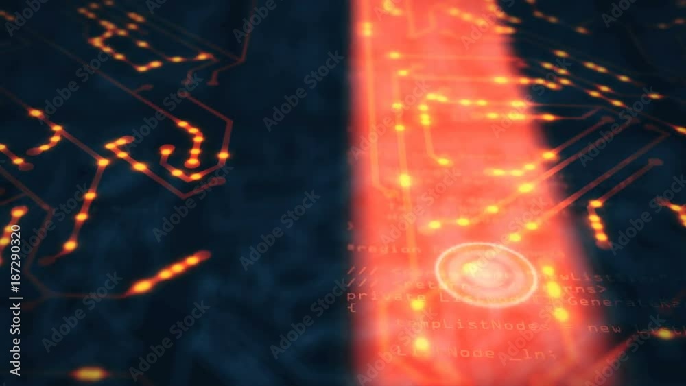 Electric scheme circuit. 4k animation Stock Video | Adobe Stock