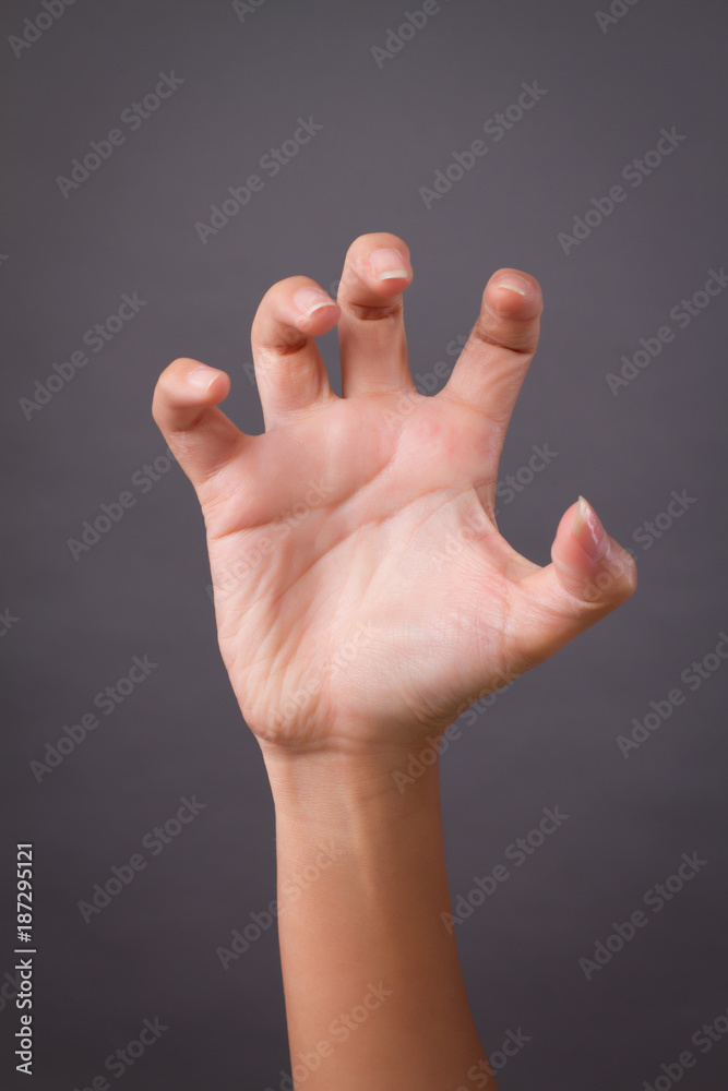 angry, aggressive hand scratching claw Stock Photo | Adobe Stock