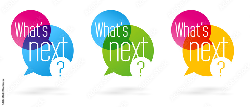 What's next ? Stock Vector | Adobe Stock