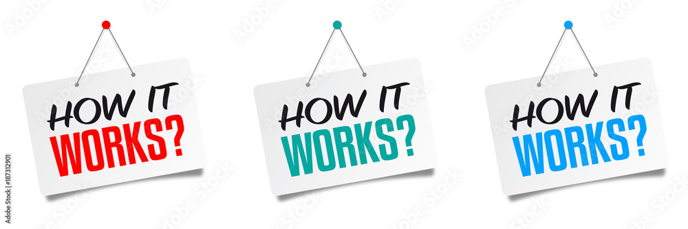 How it works Stock Vector | Adobe Stock