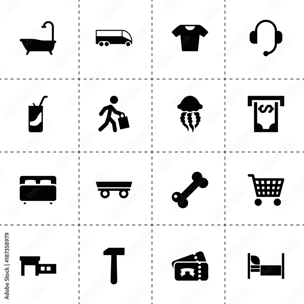 Vetor de Pictogram icons. vector collection filled pictogram icons do ...