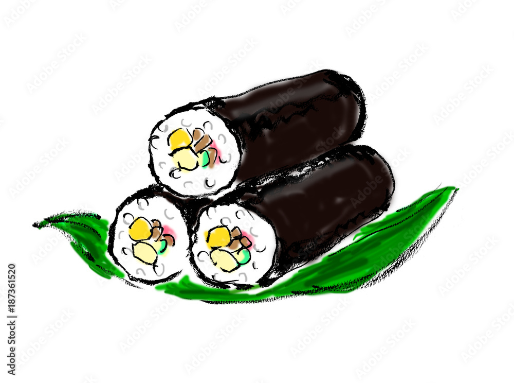 巻き寿司 Stock イラスト | Adobe Stock
