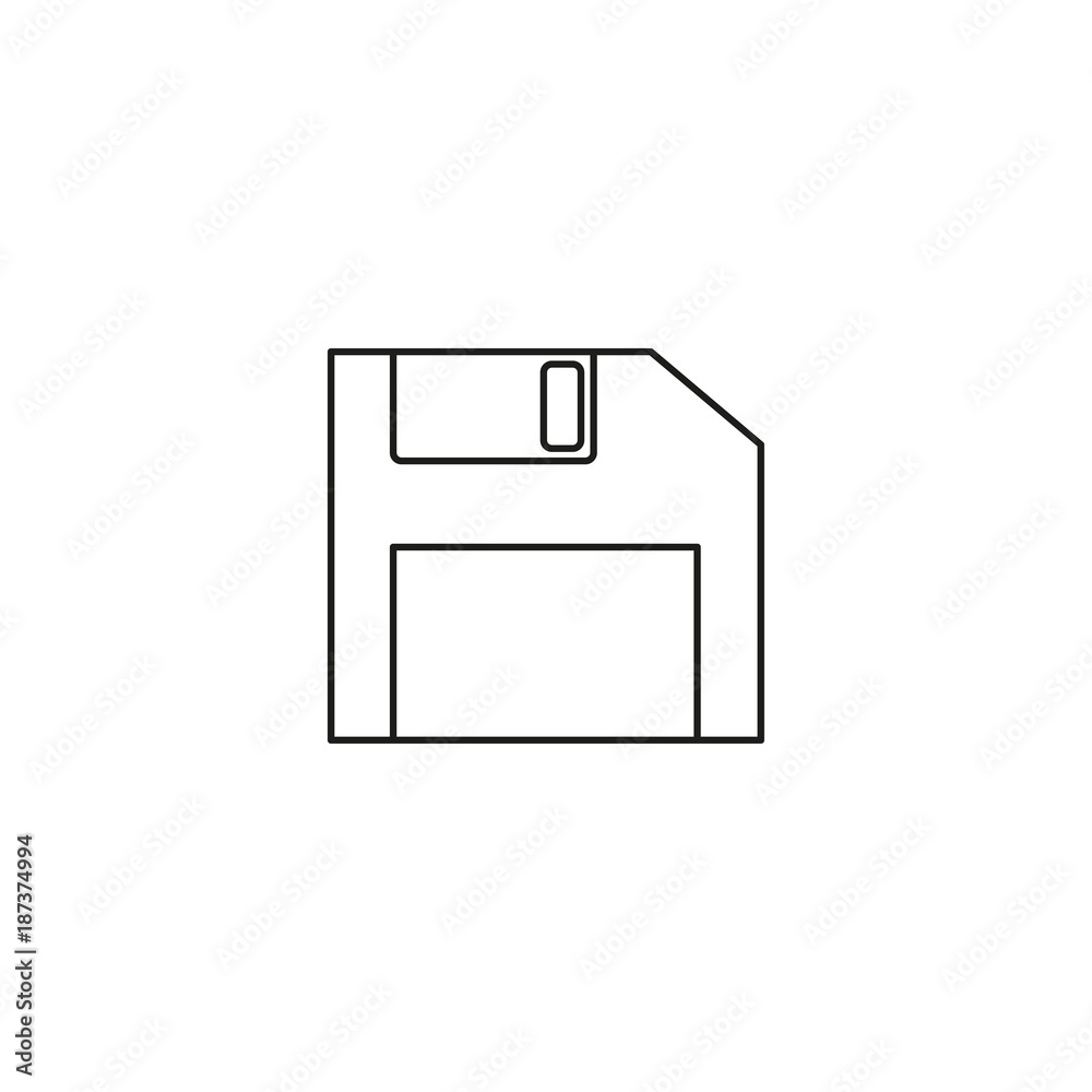 diskette icon, vector illustration. Flat design style. vector diskette ...