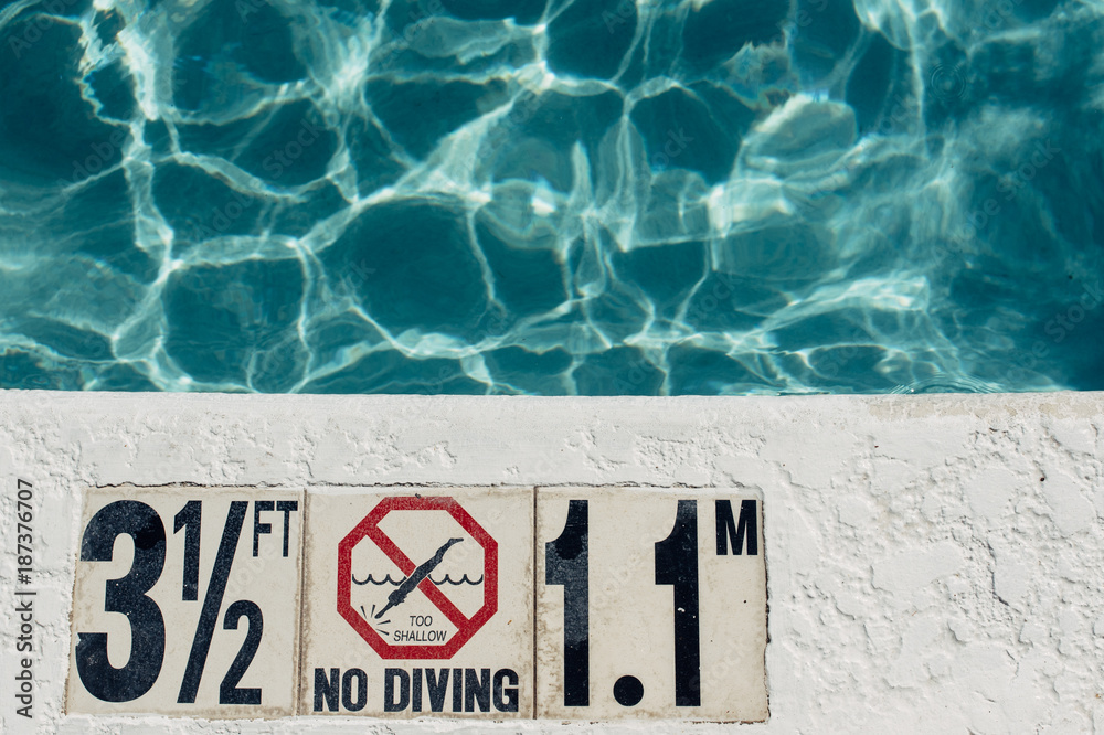 Shallow Pool Sign
