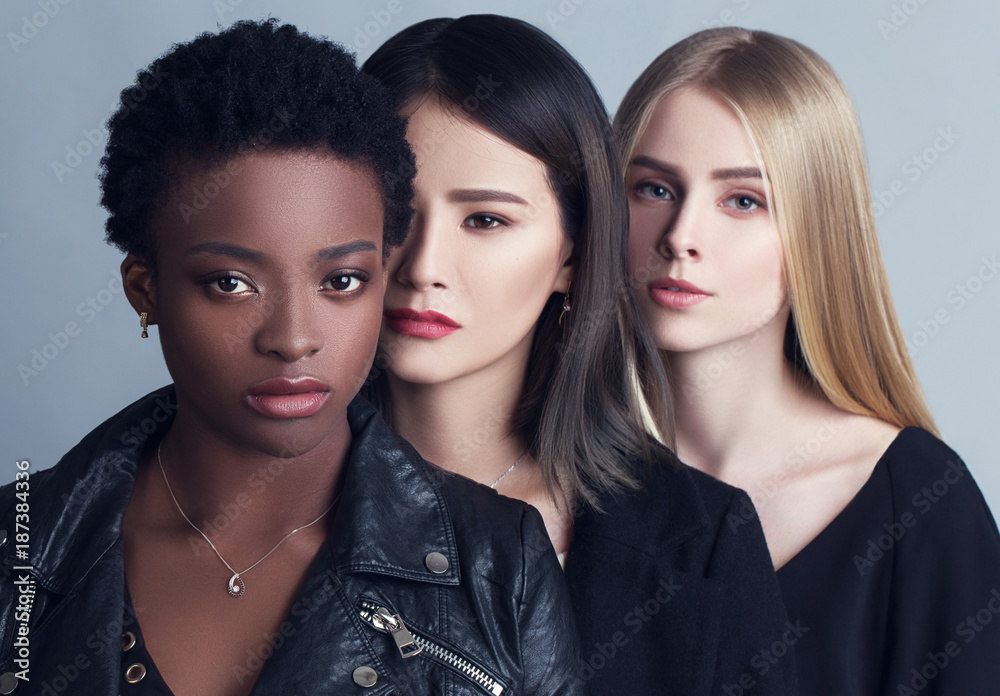 Provocative Make up. Gorgeous Women Face. concept of female beauty in ...