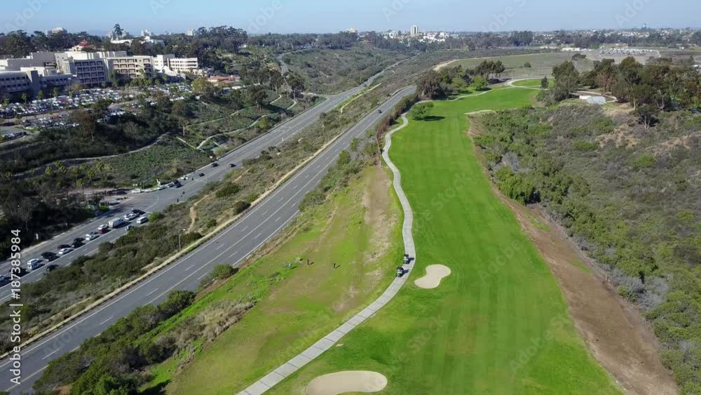 San Diego - Balboa Park Golf Course - Drone Video Aerial Video of ...