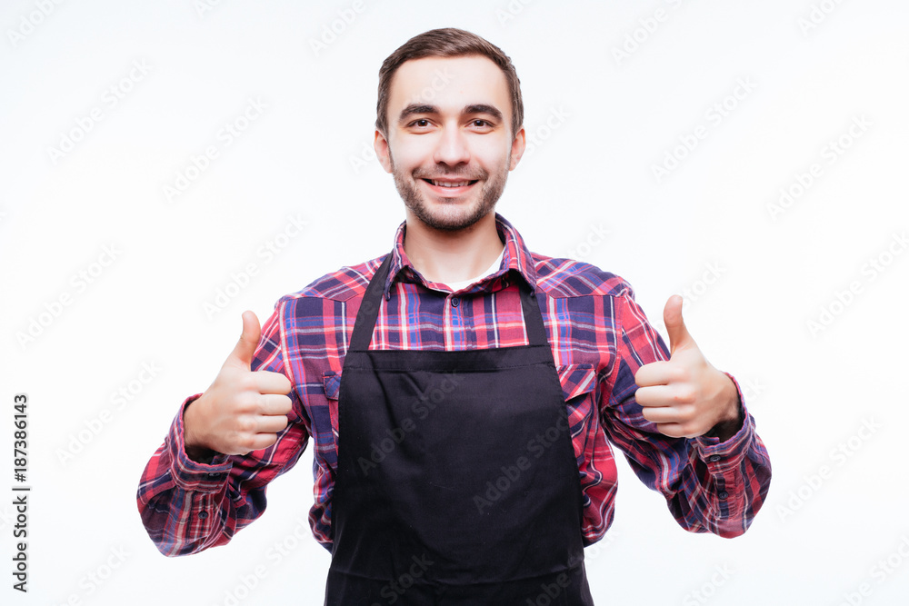 Small Business Owner White Background