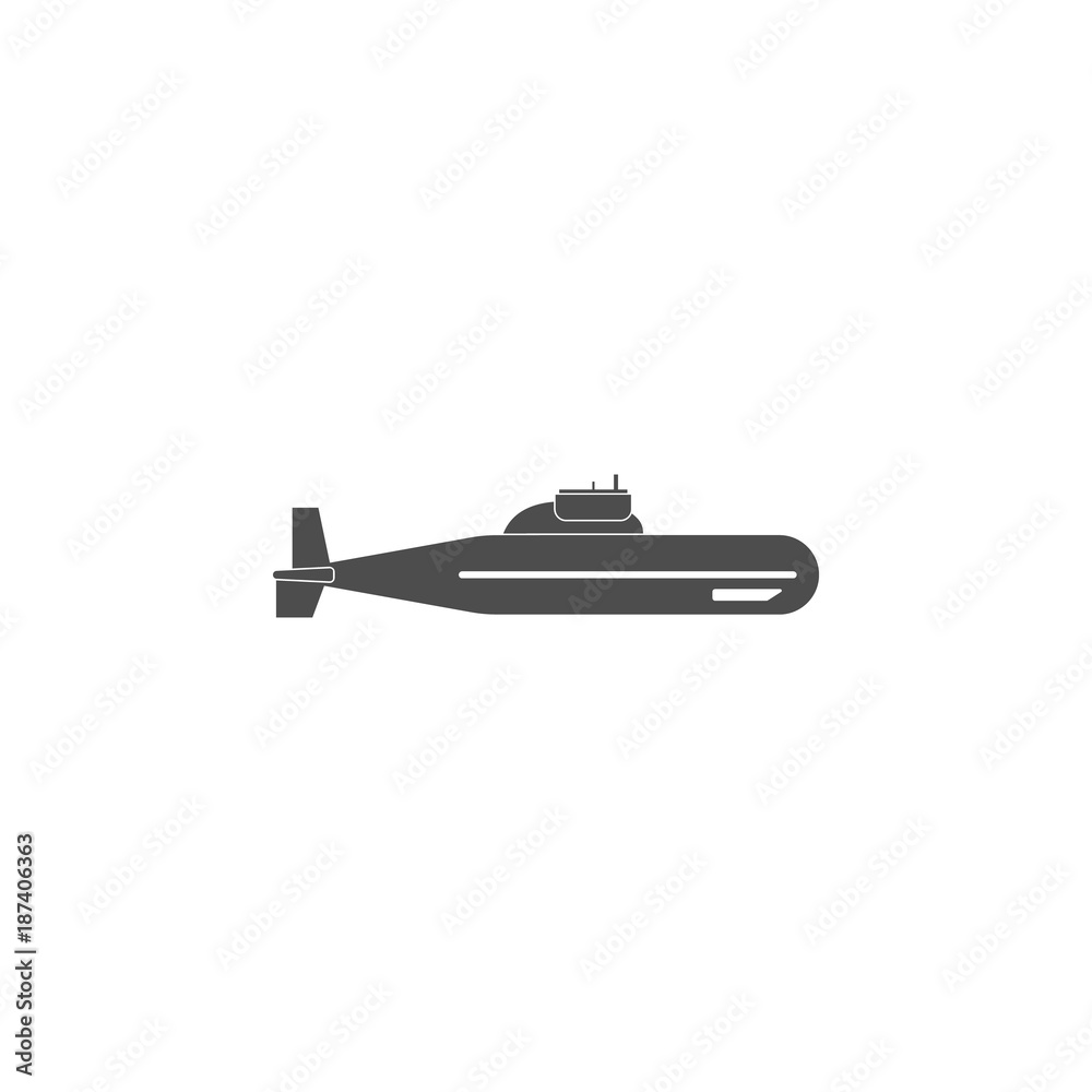 nuclear submarine icon. Elements of water craft from above. Premium ...