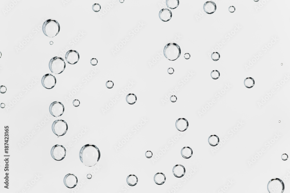 Bubbles on a white background Stock Photo | Adobe Stock
