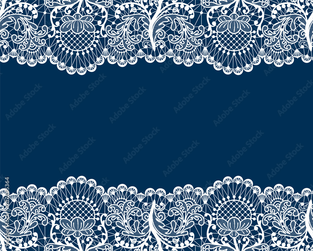 Seamless white lace Stock Vector | Adobe Stock