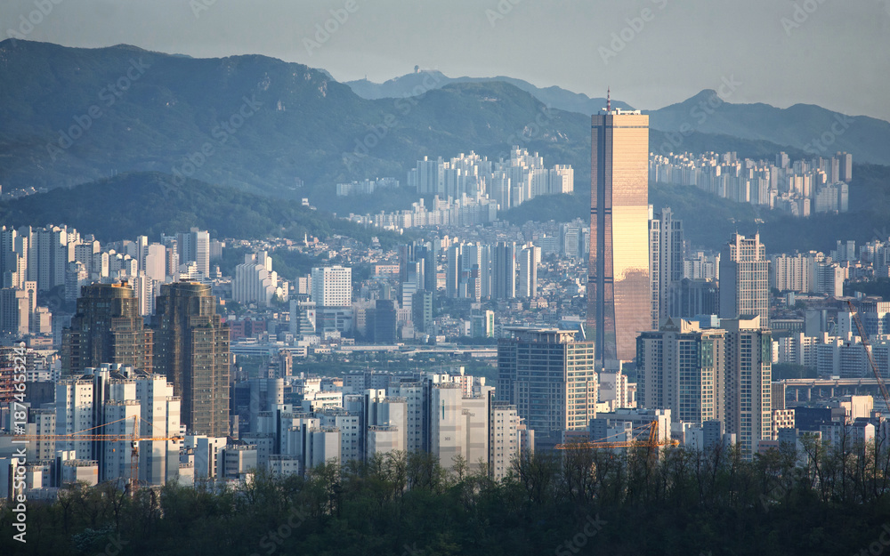 Plakát Yeouido Island in Seoul, South Korea – Obraz na Zeď | Posters.cz