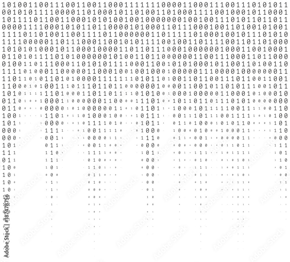 Binary Numbers Texture Stock Vector | Adobe Stock
