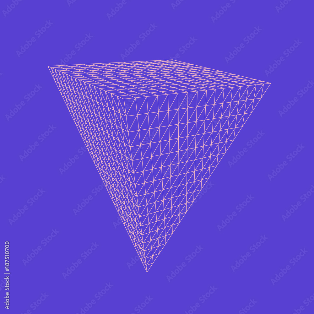 Pyramid Vector Illustration Stock Vector | Adobe Stock