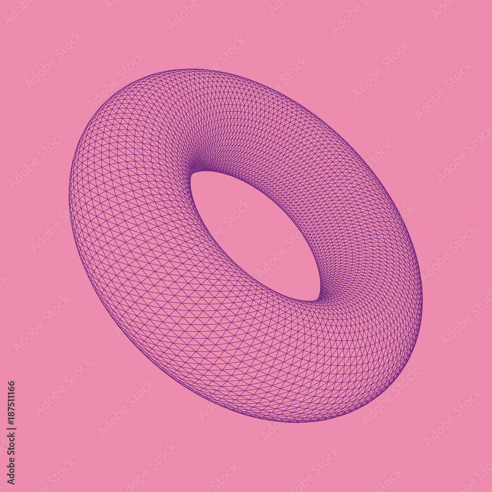 Torus Vector Illustration Stock Vector | Adobe Stock