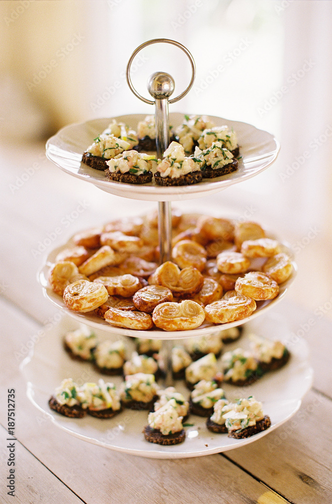 Finger food on a platter Stock Photo | Adobe Stock