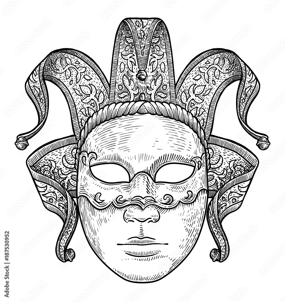Venetian Masks Drawings