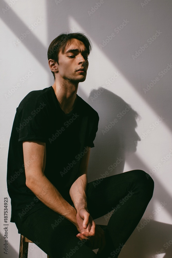 Portrait of young man Stock Photo | Adobe Stock