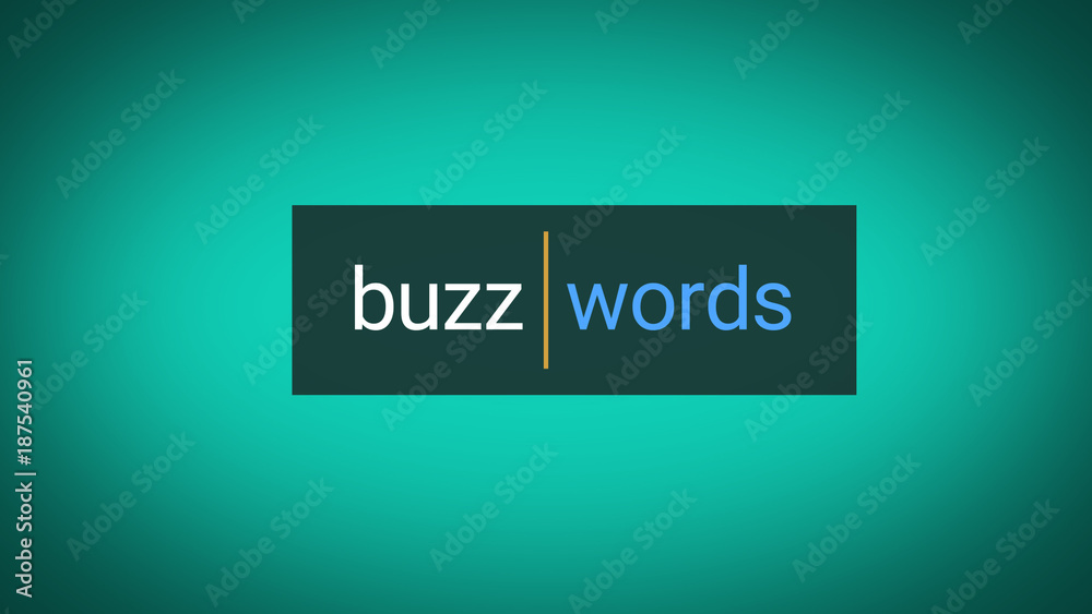 Boxed Buzz Words Title Stock Template | Adobe Stock