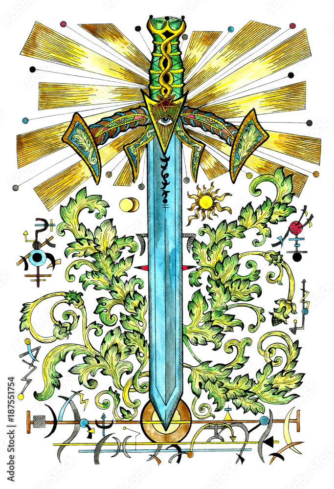 Secret Society Symbols Sword