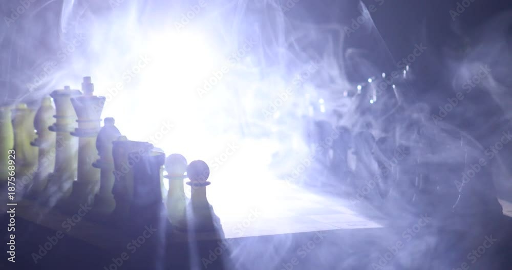 Chess board game concept of business ideas and competition and strategy ...