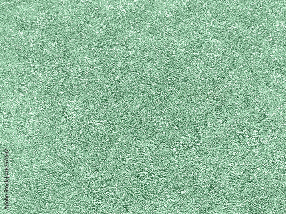 Texture of green wallpaper with a pattern Stock Photo | Adobe Stock