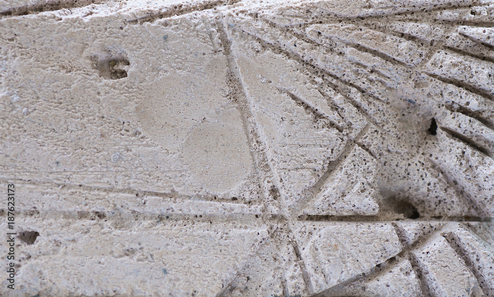 Scratch marks on the surface of the concrete material. Stock Photo ...