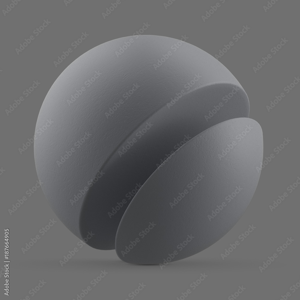Grey plastic Stock 3D asset | Adobe Stock