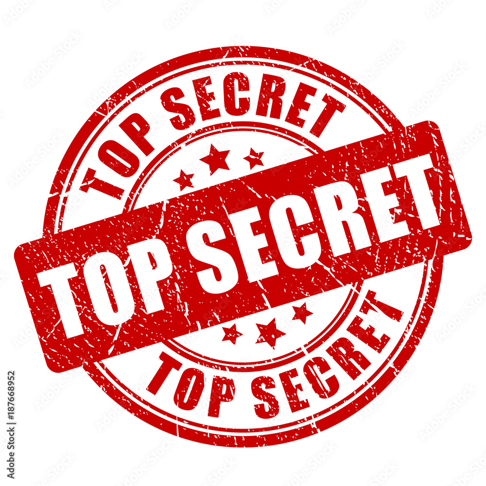 Top secret grunge stamp Stock Vector | Adobe Stock