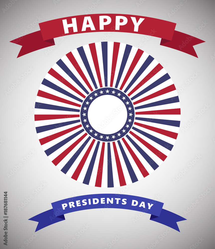 Presidents Day ribbon Stock Vector | Adobe Stock