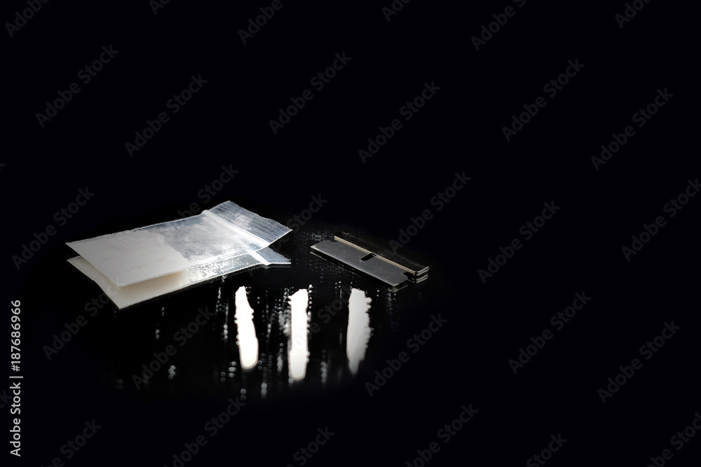 Cocaine on a mirror stock images. Cocaine line stock photo. Cocaine ...